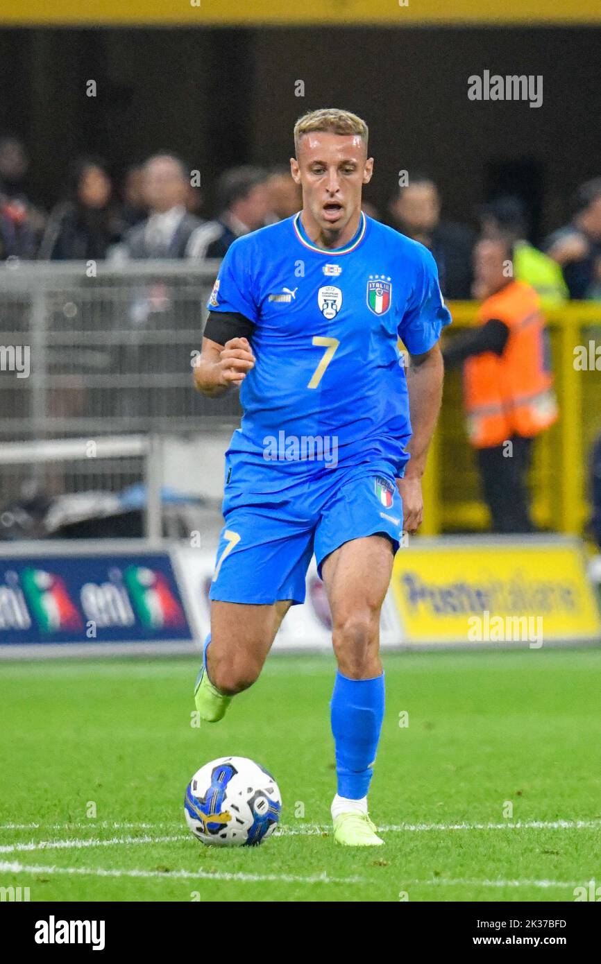 Italy's Davide Frattesi during Italy vs England, football UEFA Nations ...