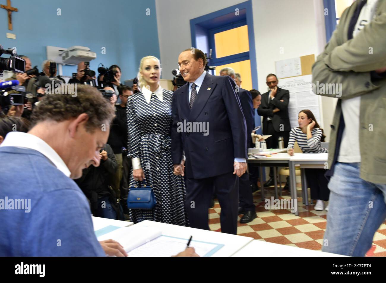 Milan, Lombardia, Italy. 25th Sep, 2022. The 2022 Italian general ...