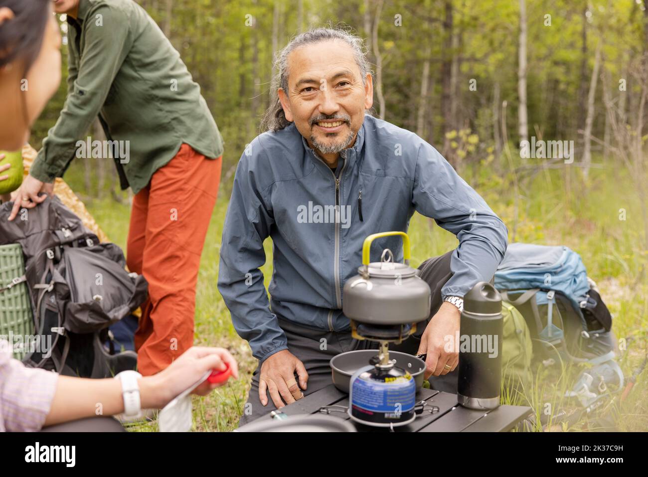 Camp asian man hi-res stock photography and images - Alamy