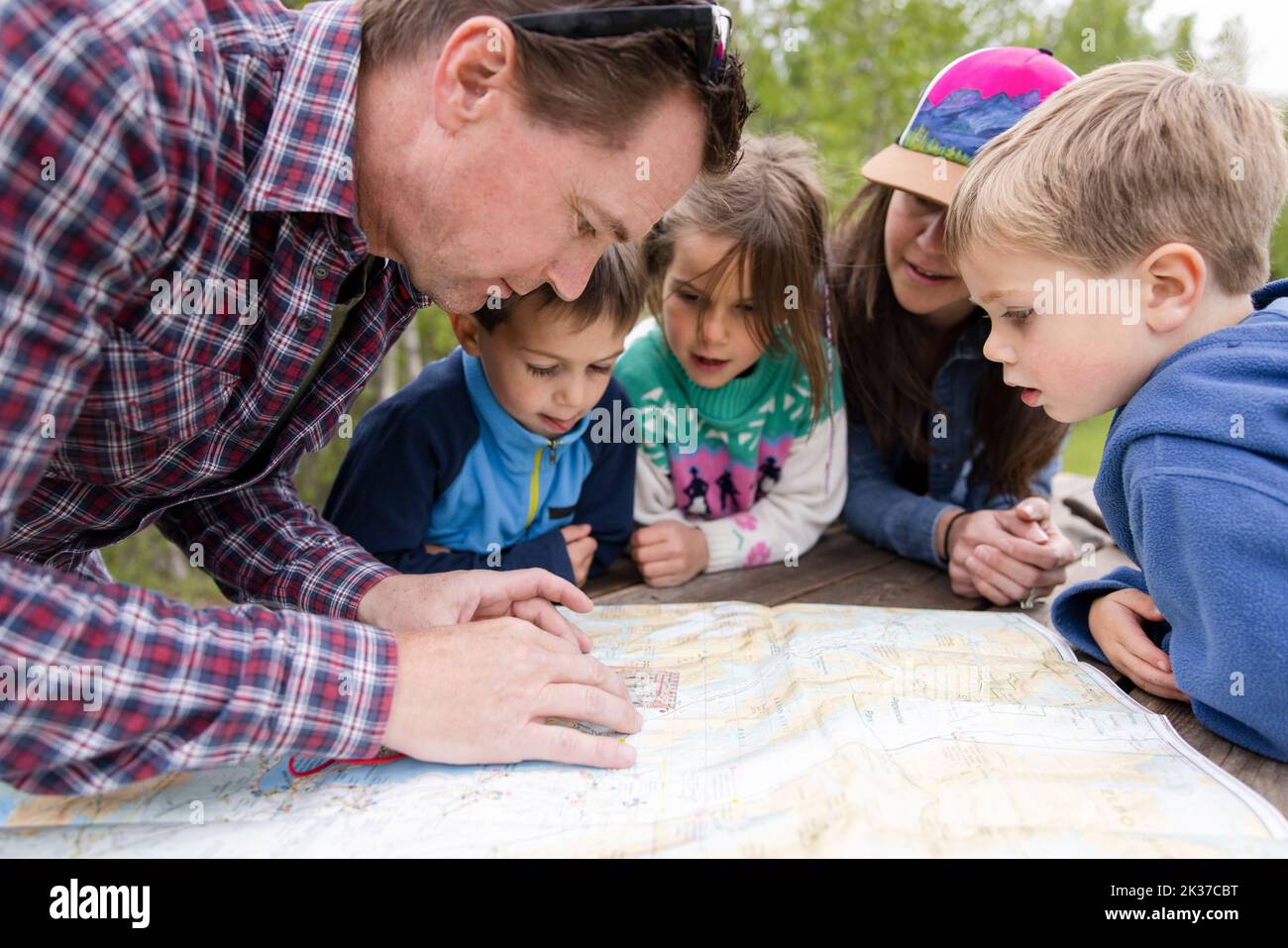 Child compass map hi-res stock photography and images - Alamy