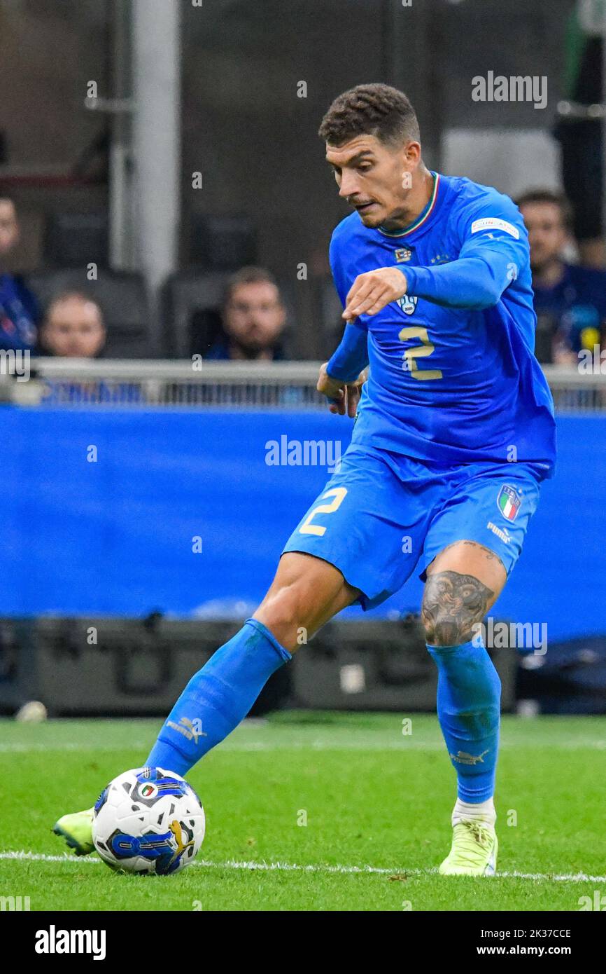 Italy's Giovanni Di Lorenzo during Italy vs England, football UEFA ...