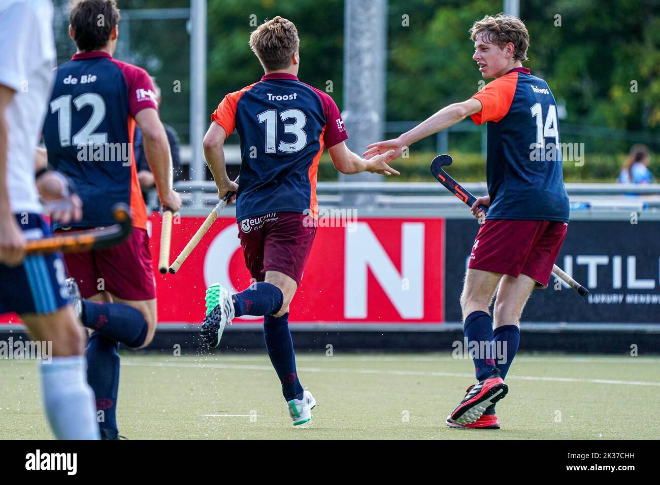 TILBURG, NETHERLANDS - SEPTEMBER 25: Joep Troost of Almeerse H1 ...