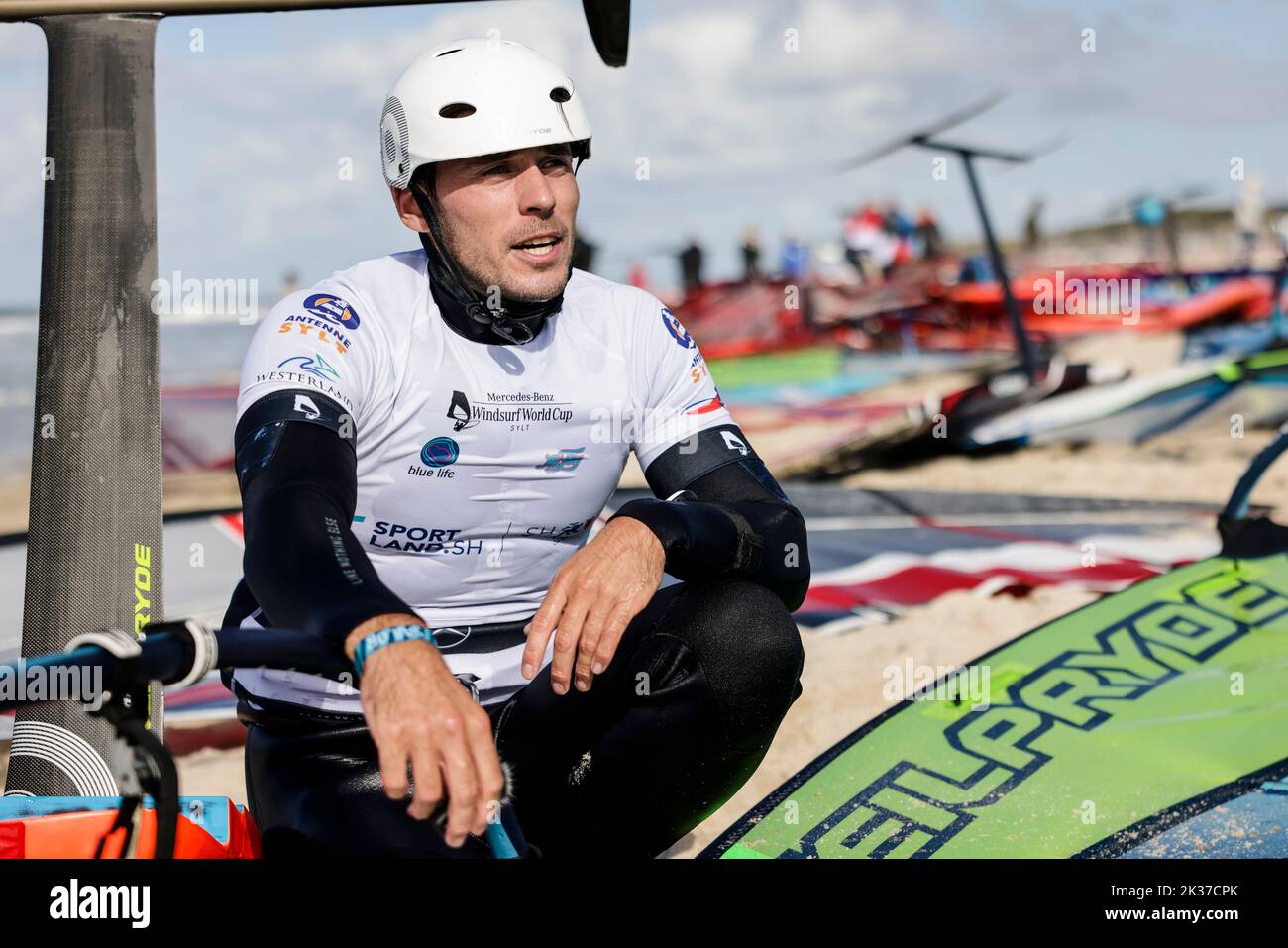 25 September 2022, Schleswig-Holstein, Westerland: Nico Prien from Kiel ...