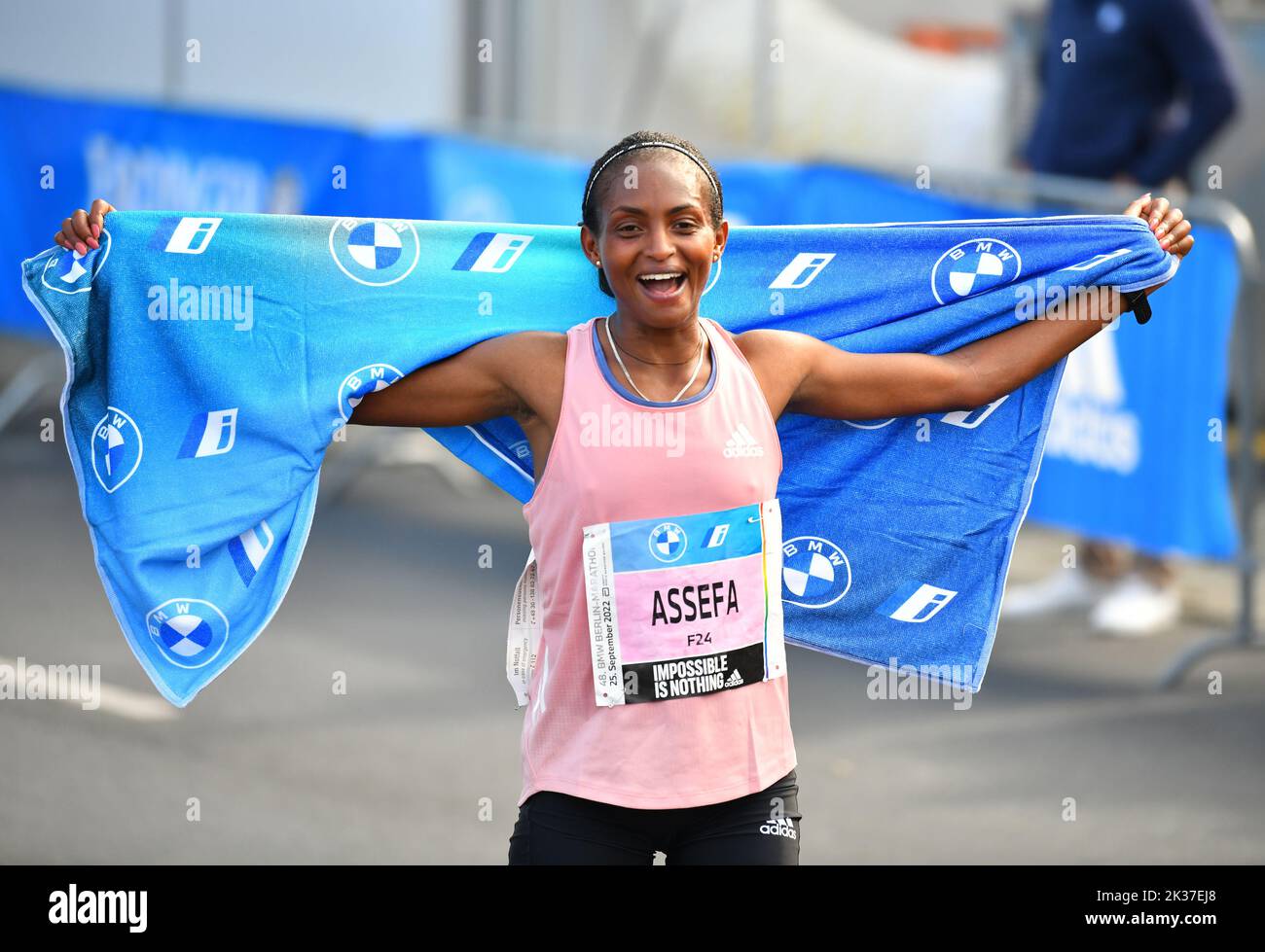 Berlin, Germany. 25th Sep, 2022. Gold medalist of the women's race ...