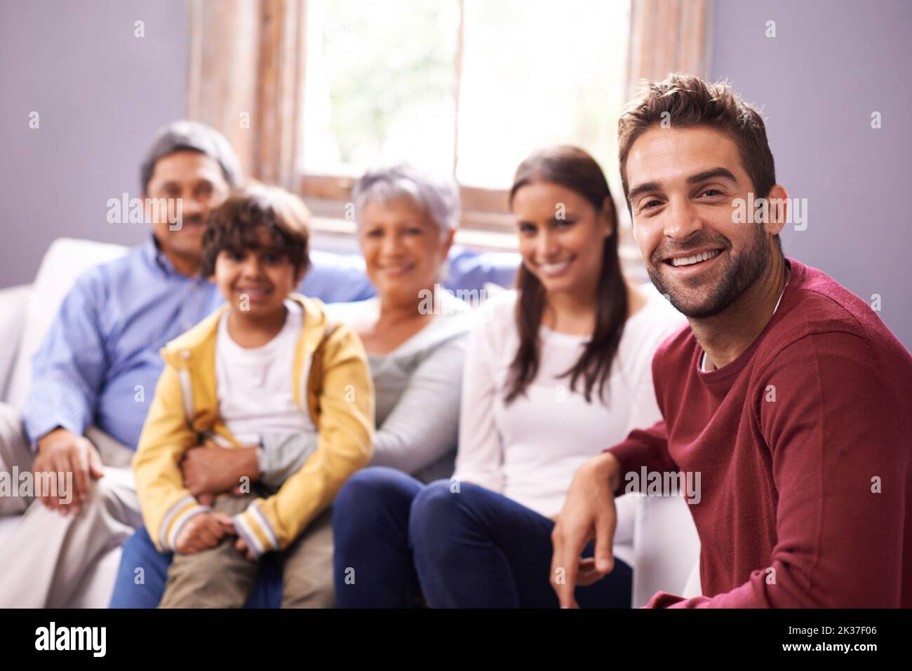 Together they have it all. Portrait of a family bonding together in the ...