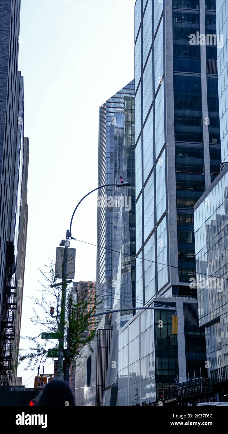 A low angle shot of tall buildings in the city Stock Photo - Alamy