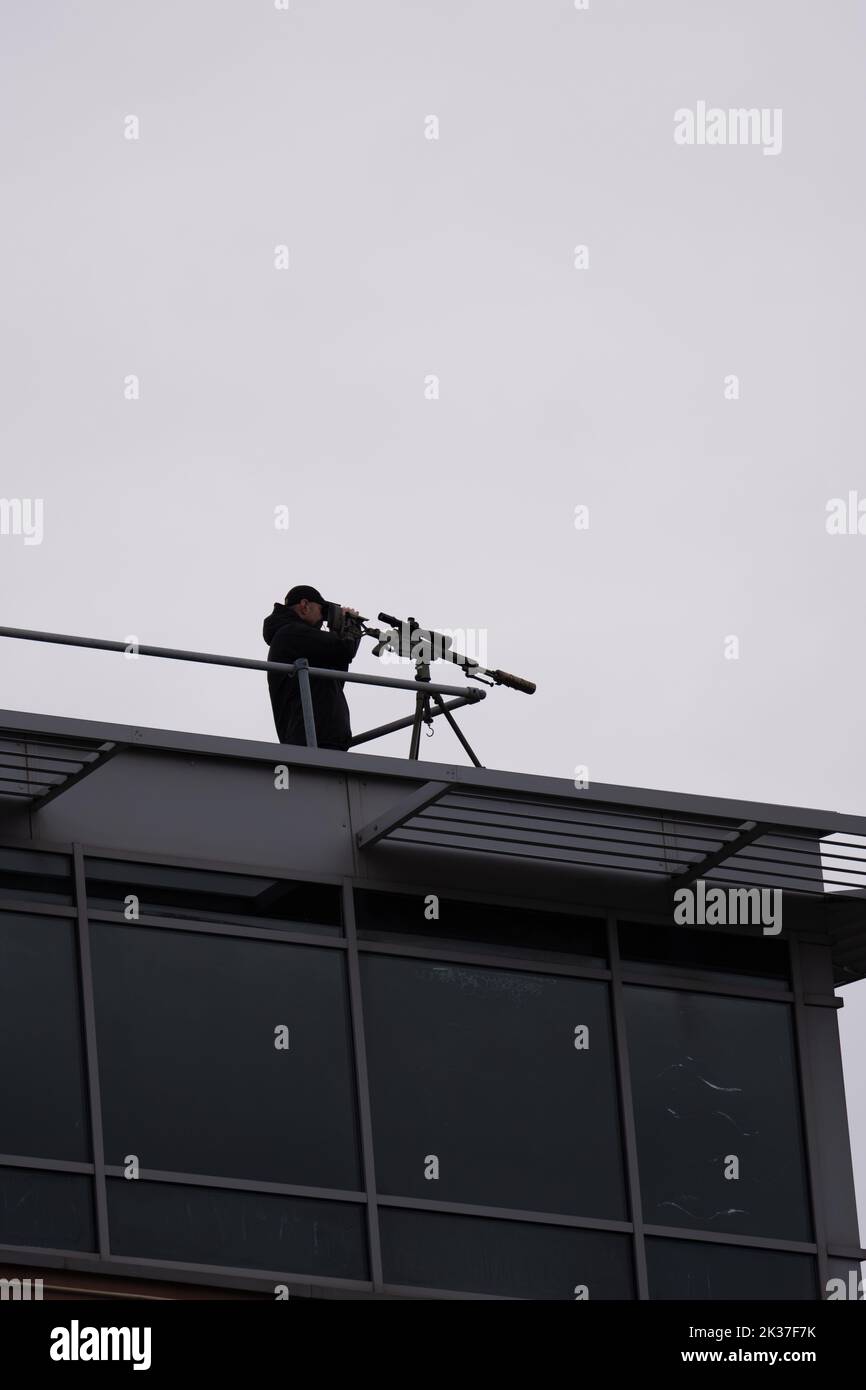 Roof top sniper hi-res stock photography and images - Alamy