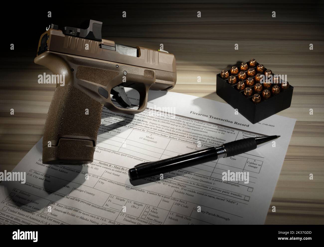 Public domain form 4473 for the purchase of a gun with a pistol and ...