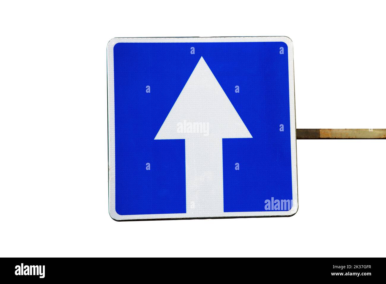 one-way traffic sign isolated on a white background. High quality photo ...