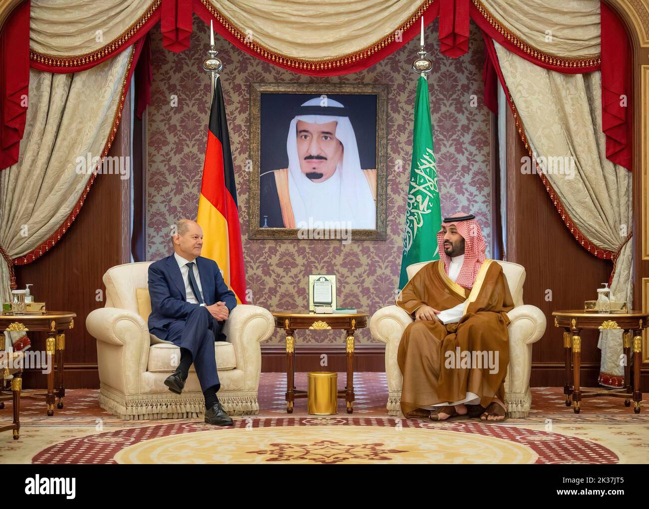 Jeddah, Saudi Arabia. 25th Sep, 2022. Saudi Crown Prince Mohammed bin ...