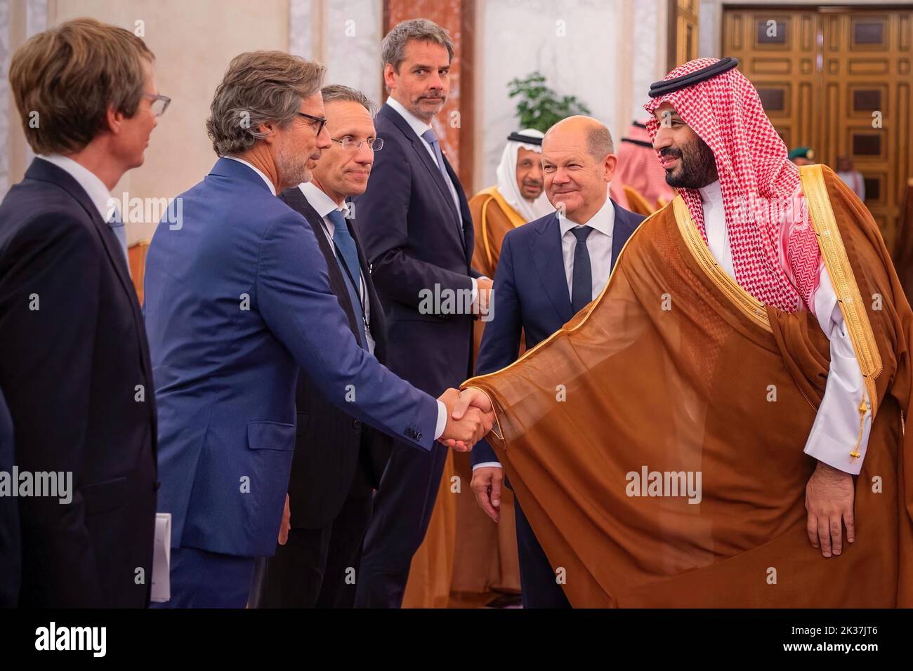 Jeddah, Saudi Arabia. 25th Sep, 2022. Saudi Crown Prince Mohammed bin ...