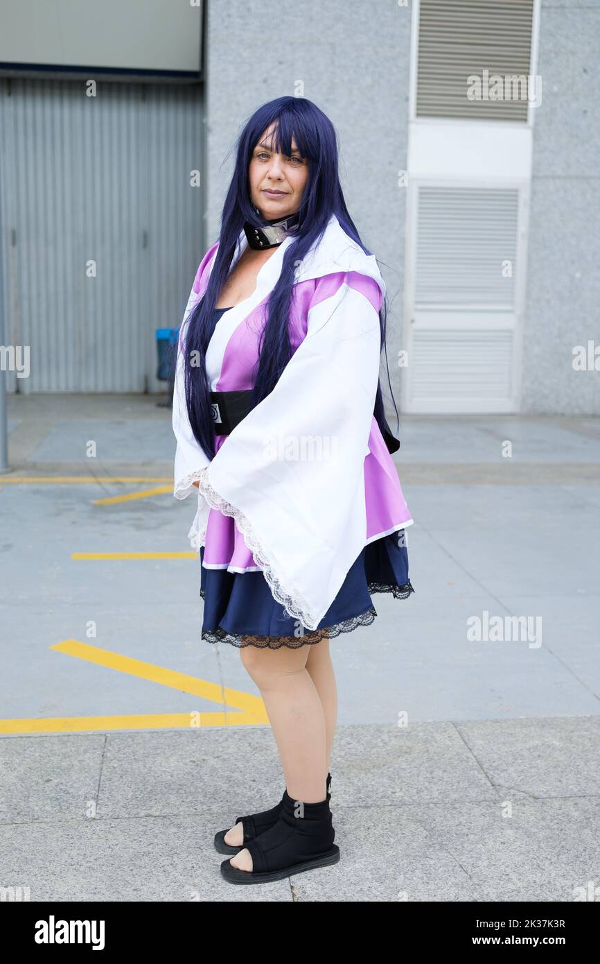 A cosplayer poses during the 'Japan Weekend Madrid 2022' fair at IFEMA ...