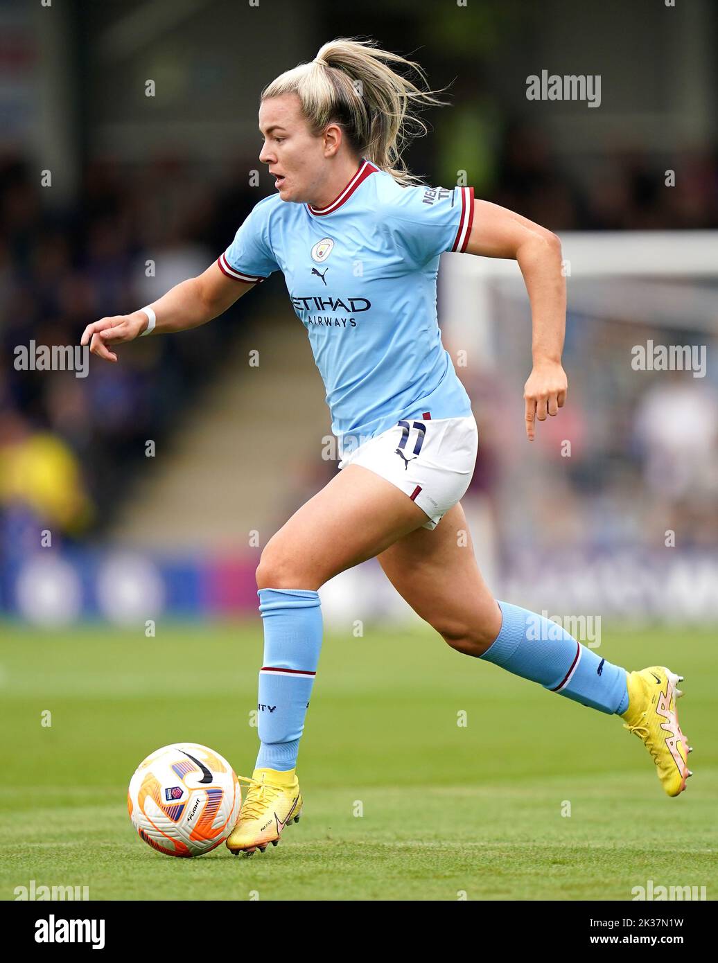 Manchester City's Lauren Hemp during the Barclays Women's Super League ...