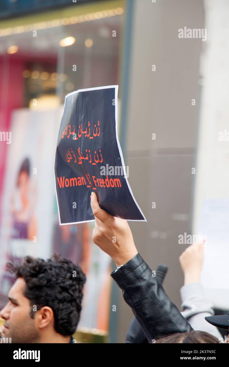 Woman Life Freedom Protest Birmingham Uk16 Dead Iran Unrest Morality