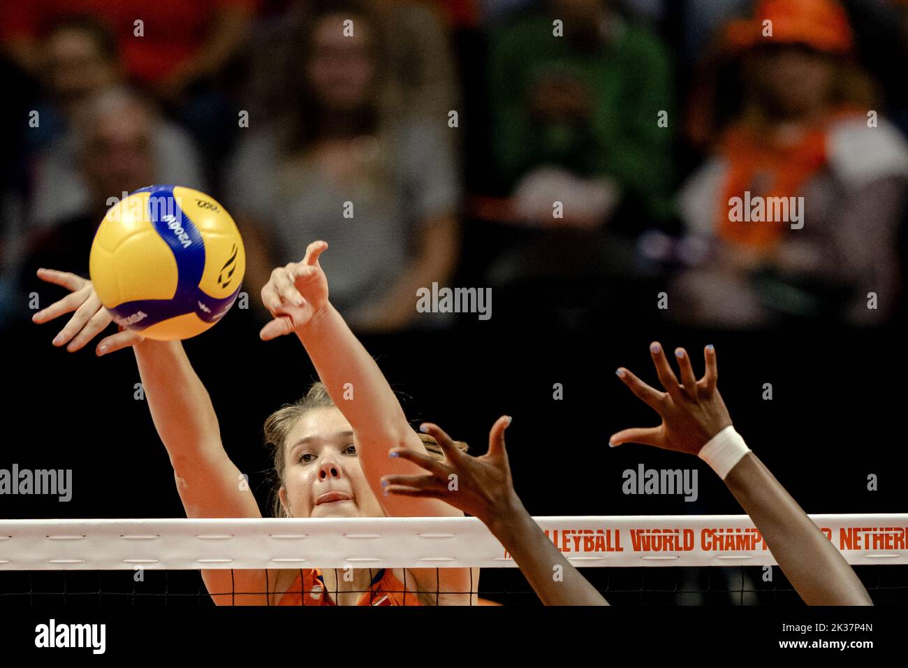 ARNHEM - Eline Timmerman of the Dutch women's volleyball team in action ...
