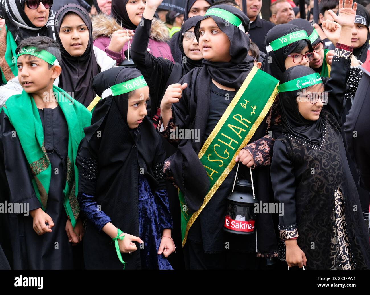 Marble Arch, London, UK. 25th Sept 2022. The 42nd Arbaeen UK Procession ...