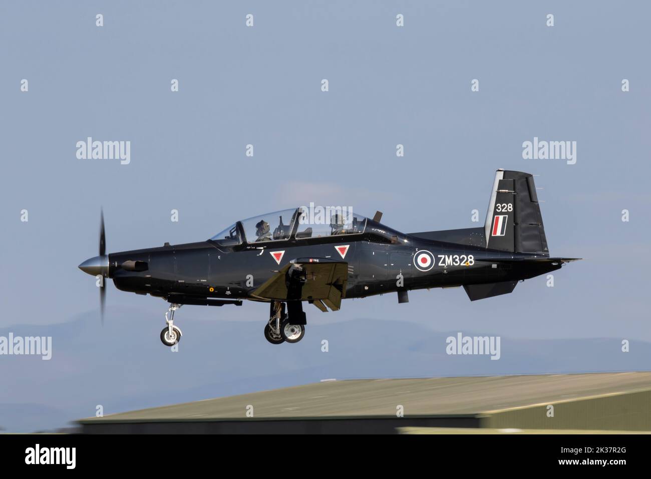 ZM328 Beechcraft T-6C Texan II Royal Air Force RAF Valley 01/09/2022 ...