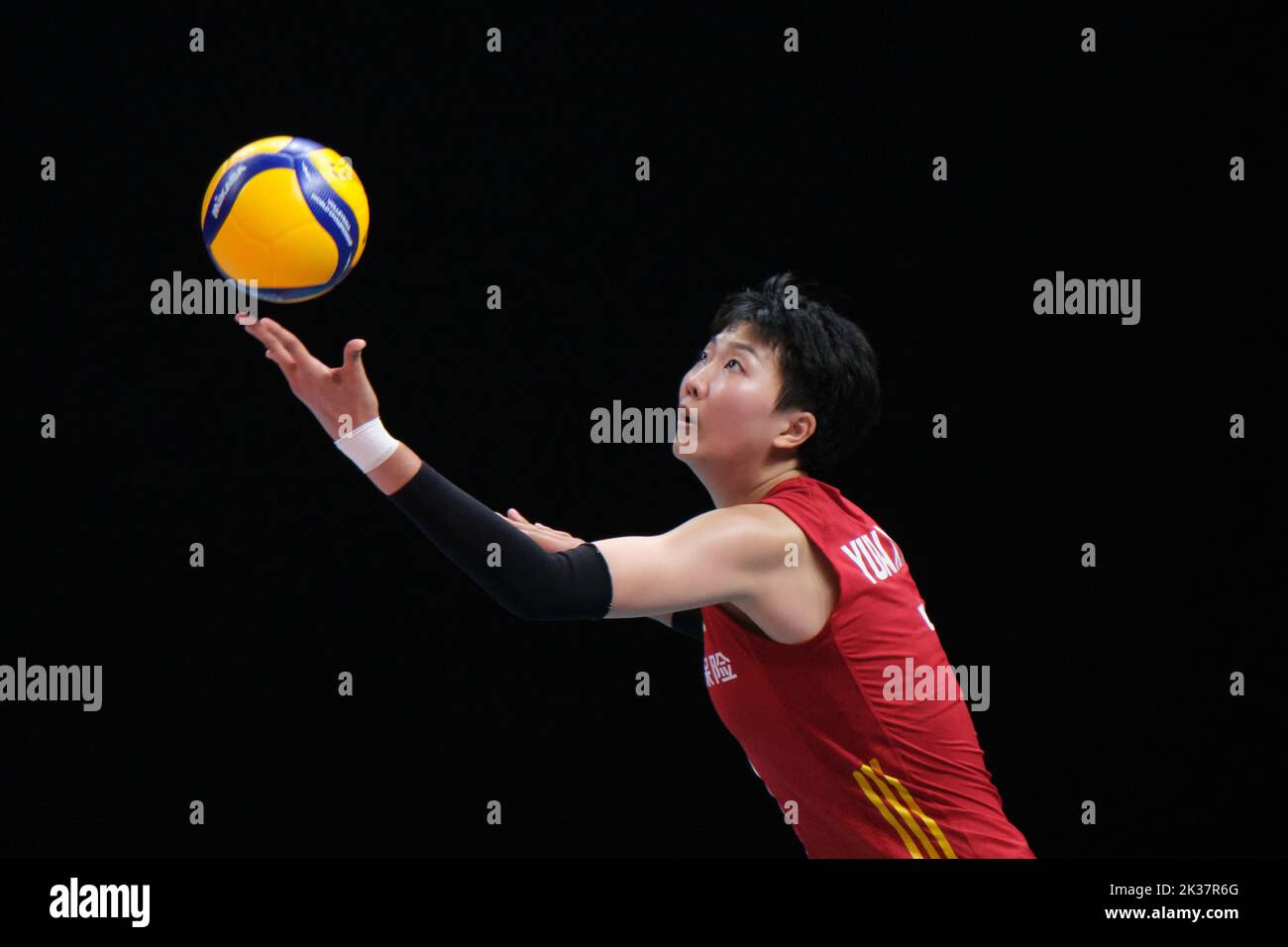 (220925) -- ARNHEM, Sept. 25, 2022 (Xinhua) -- Yuan Xinyue of China ...