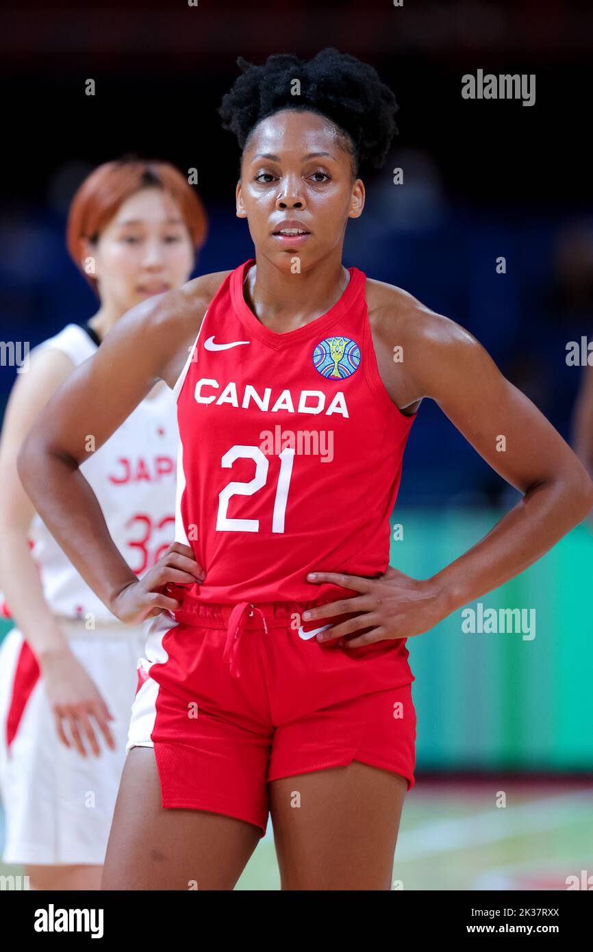 Sydney, Australia, 25 September, 2022. Nirra Fields of Canada looks on during the FIBA Women's ...