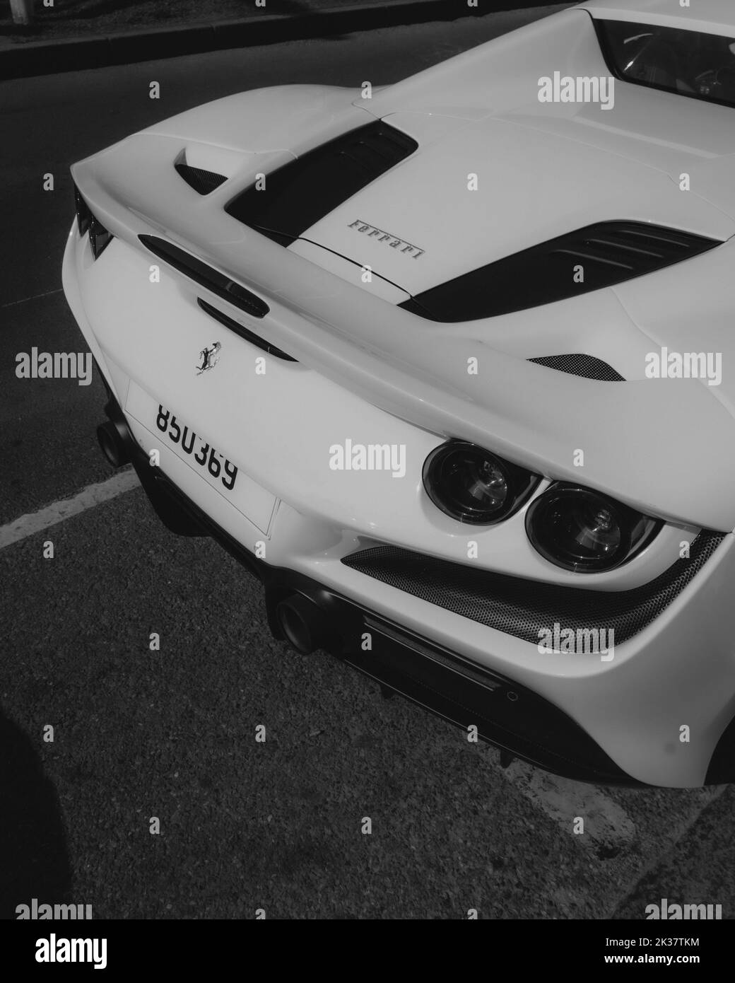 Ferrari Black and White Stock Photos & Images - Alamy