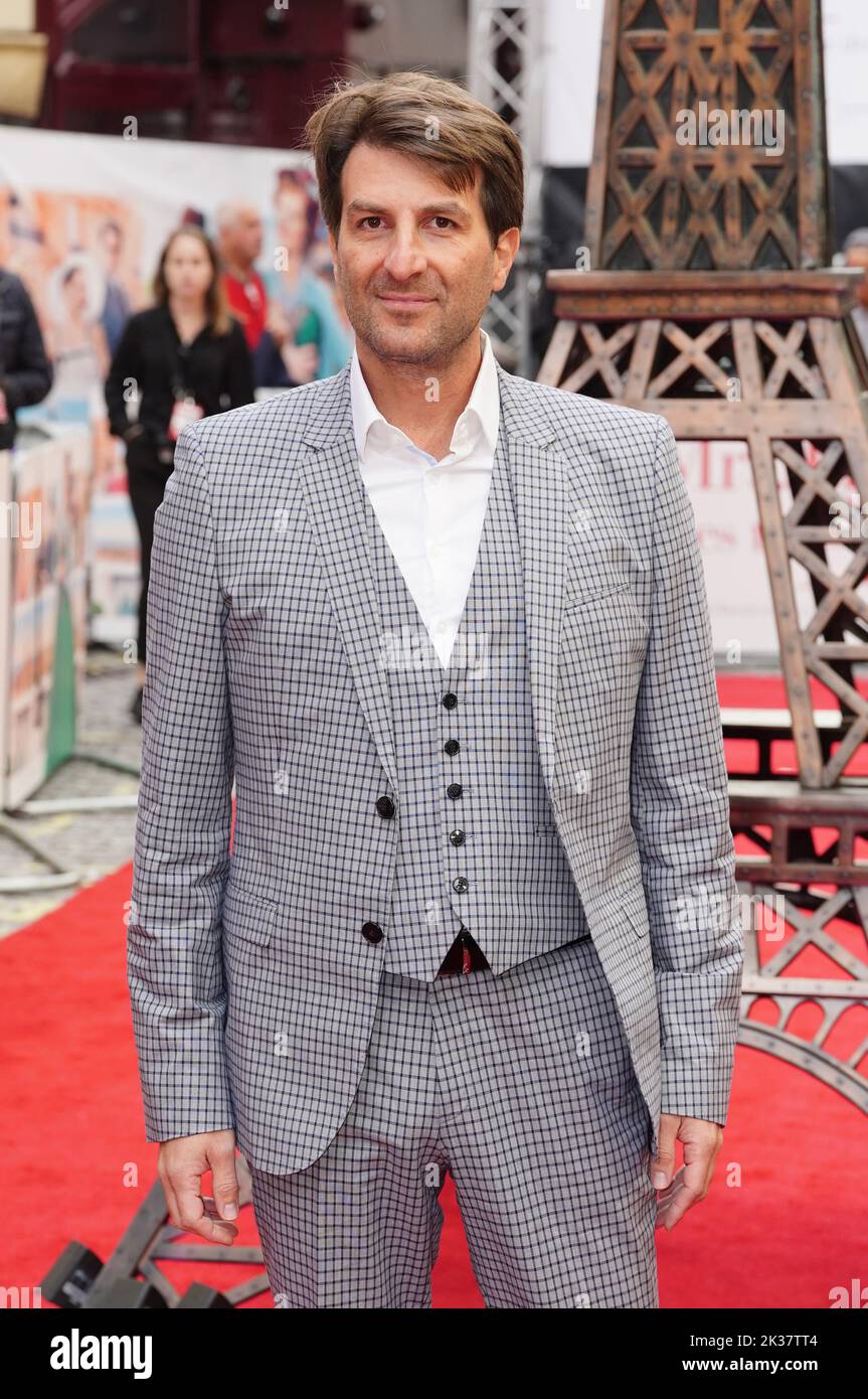 Guillame Benski attends the UK premiere of Mrs Harris Goes to Paris at ...