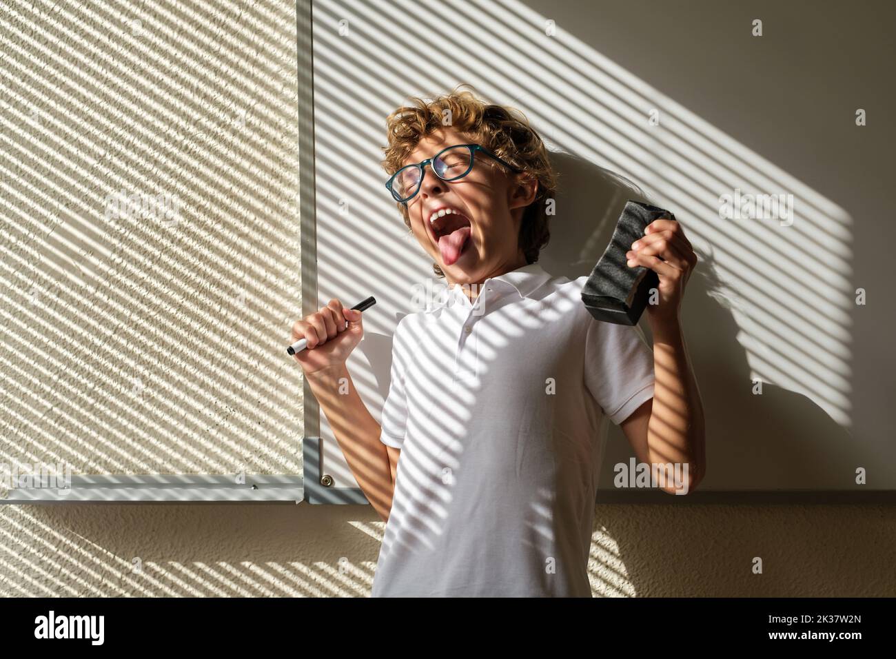 Child shout classroom hi-res stock photography and images - Alamy