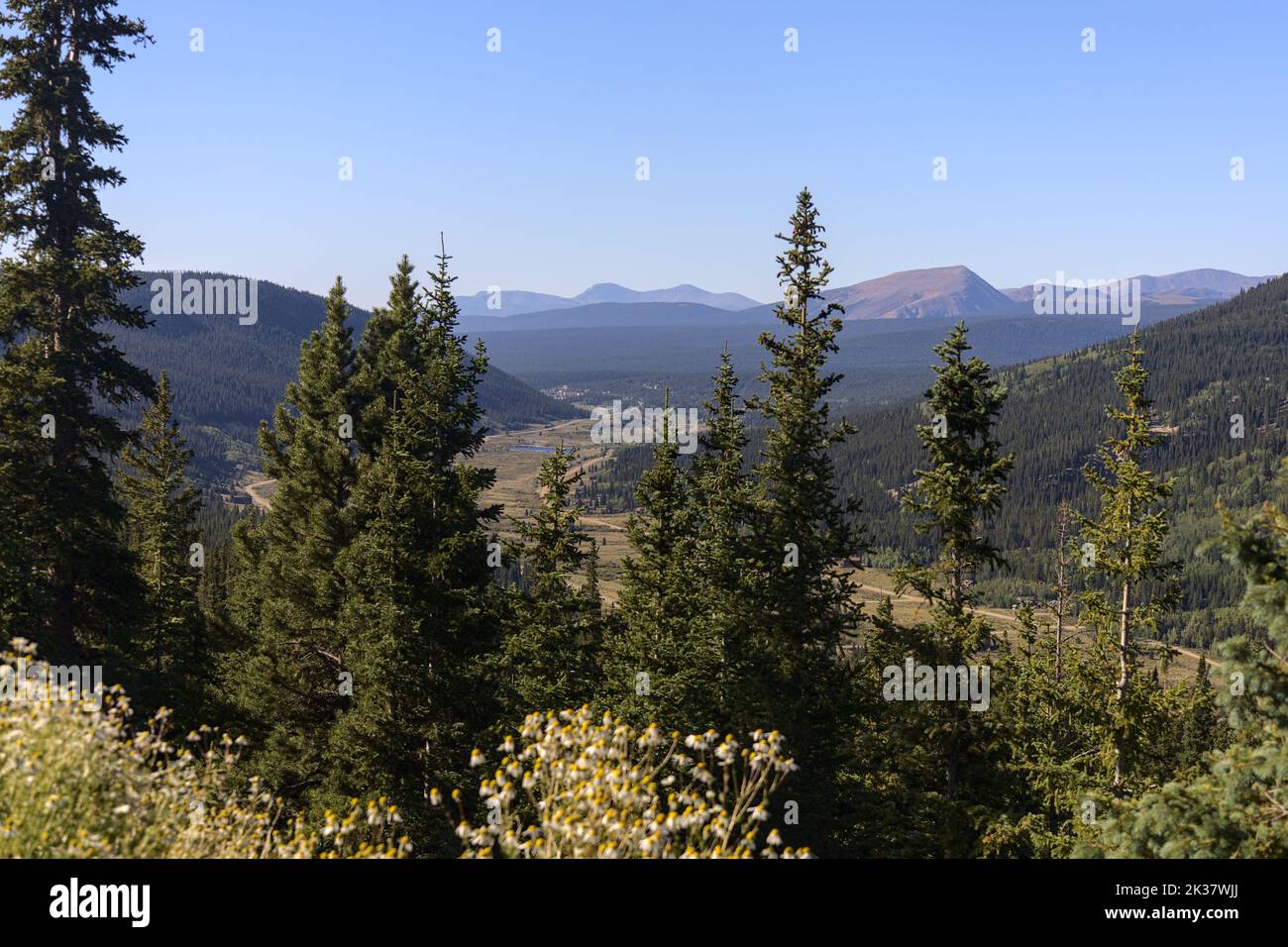 Rocky Mountains Alpine Drive Stock Photo - Alamy