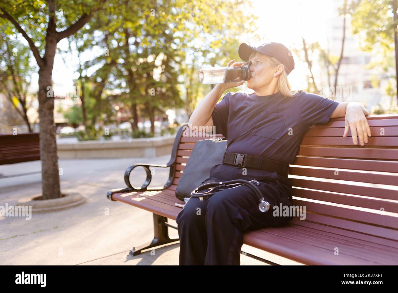 Worker water hi-res stock photography and images - Alamy