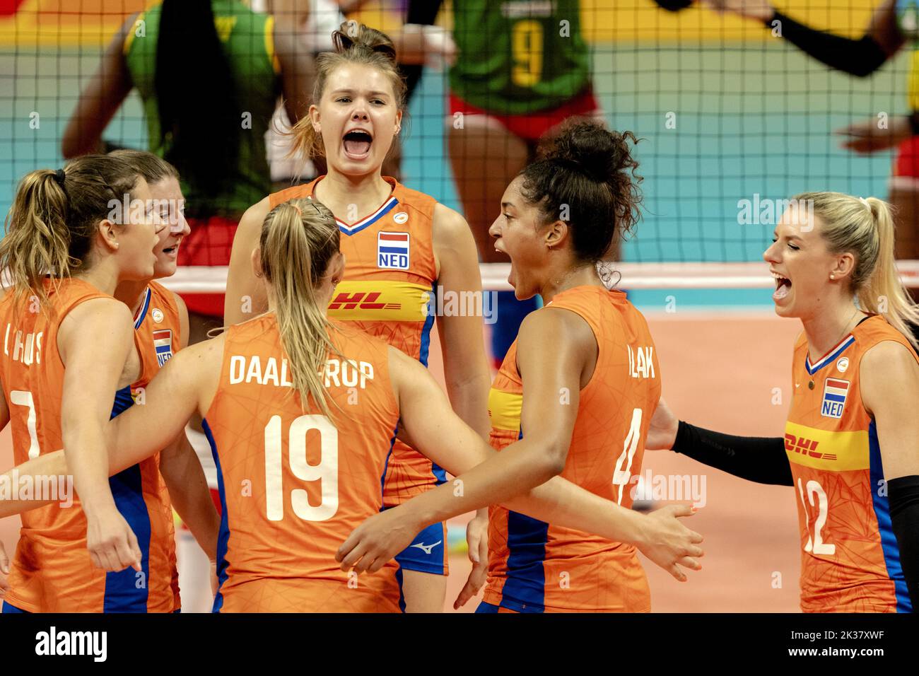 ARNHEM - Eline Timmerman, Celeste Plak and Britt Bongaerts of the Dutch ...