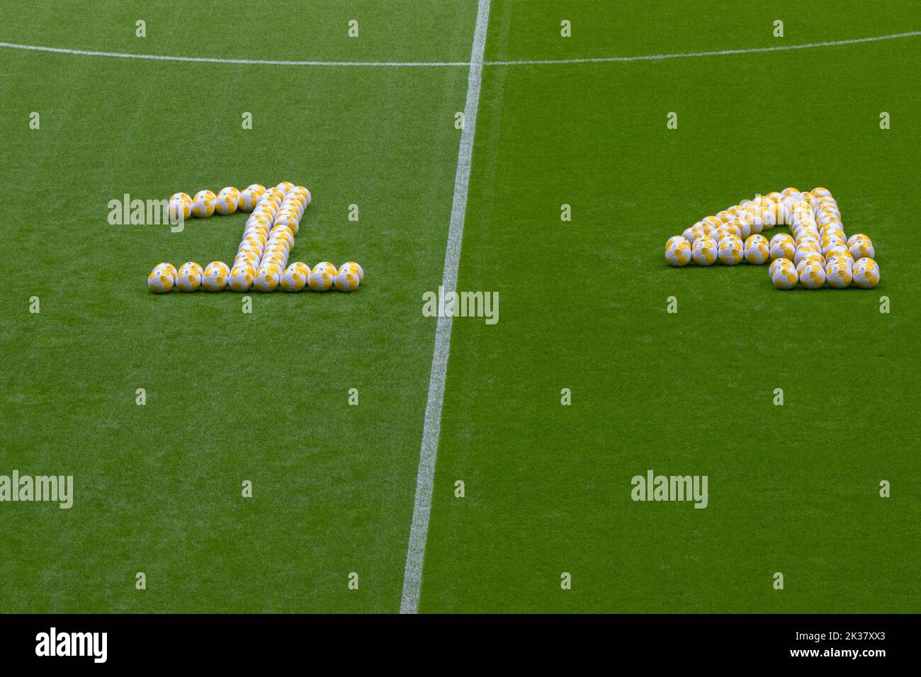 Number Fourteen On The Grassfield Of The Johan Cruijff Stadium At ...