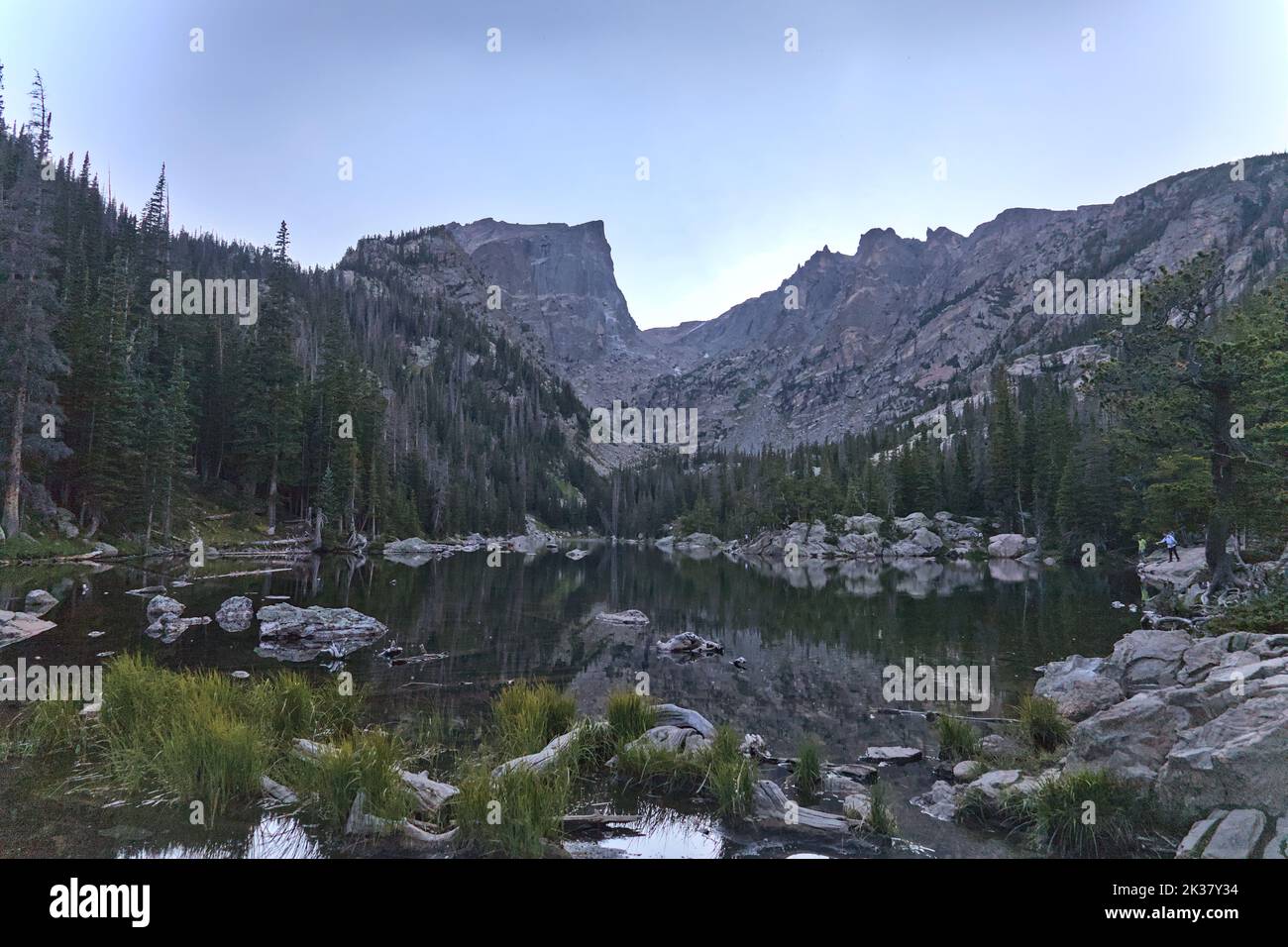 Rocky Mountains Glacier Lake Stock Photo - Alamy