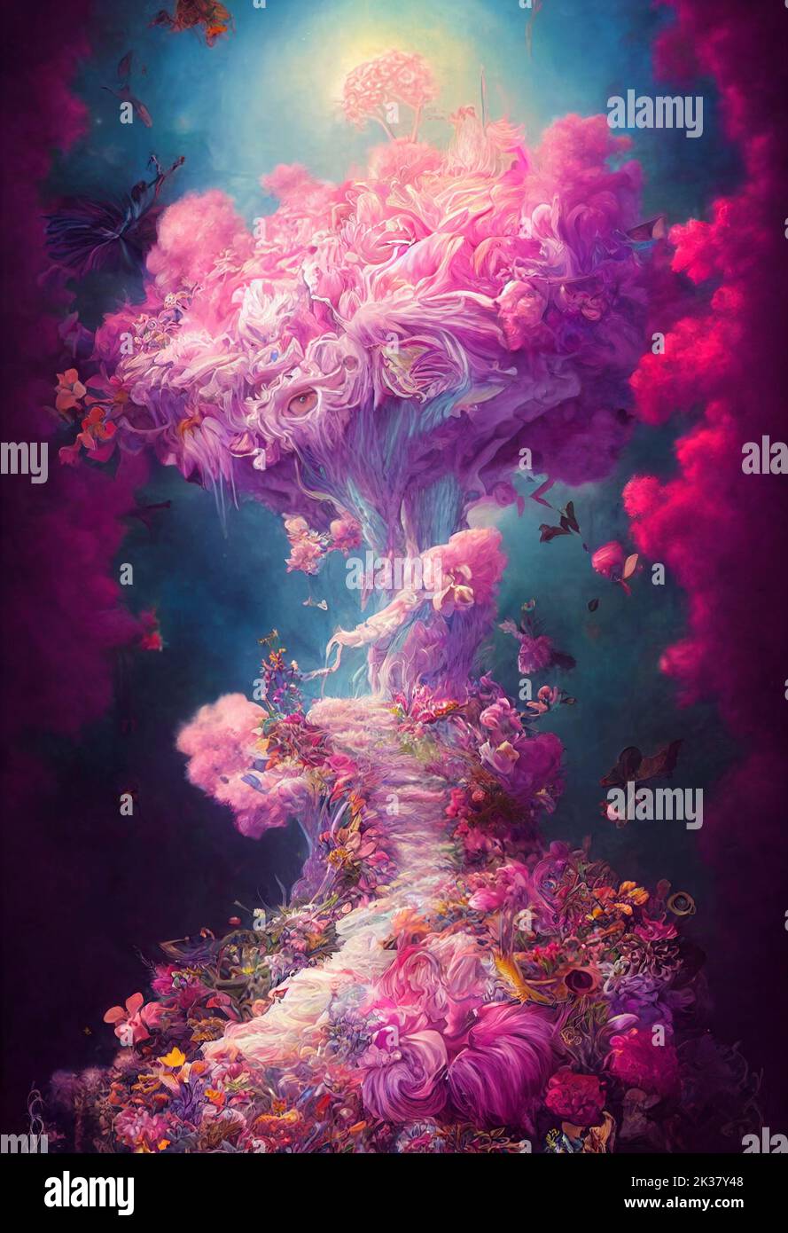Fantasy art flowers hi-res stock photography and images - Alamy