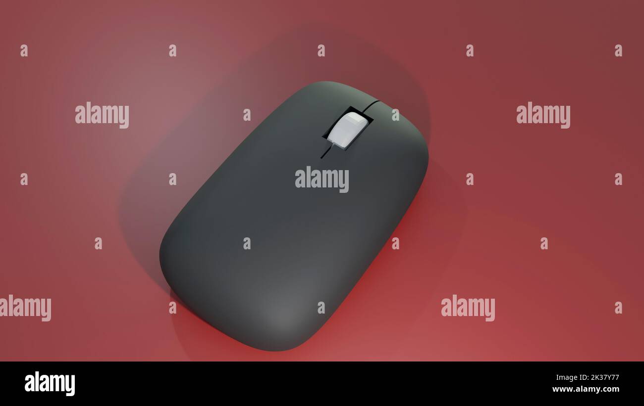 3d render of a wireless computer mouse Stock Photo - Alamy