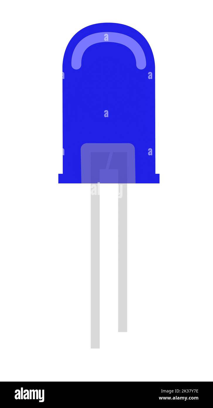 A graphic illustration of A blue light emitting diode for use as an ...