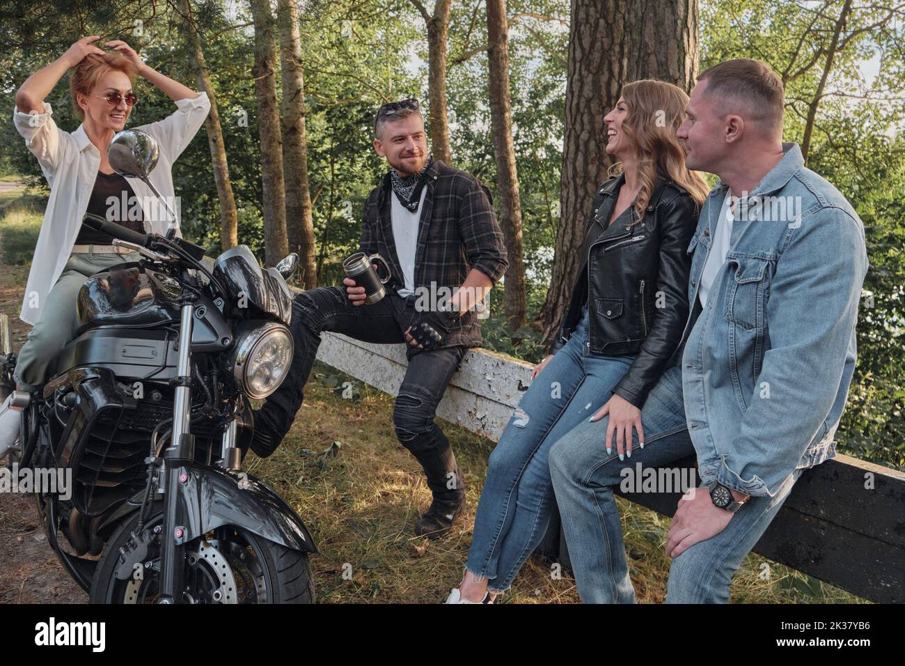 Motorcycle meet hi-res stock photography and images - Alamy