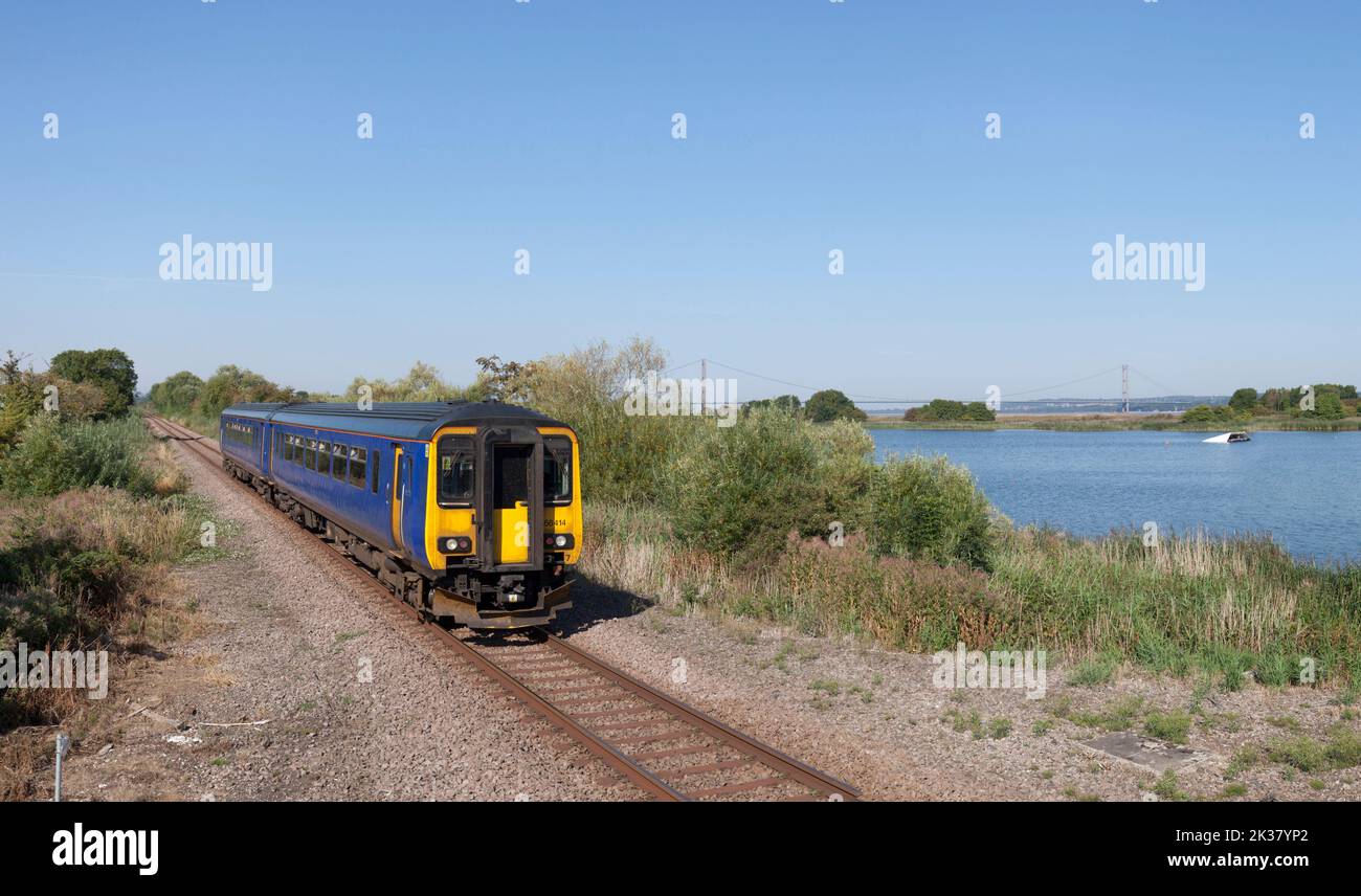 East Midlands railway class 156 diesel multiple unit train on the ...