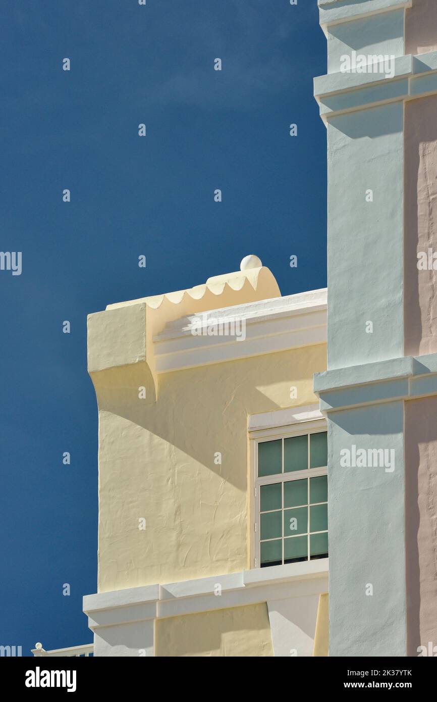 Hamilton Bermuda Architecture Close Up Pink & Yellow Pastel Building ...