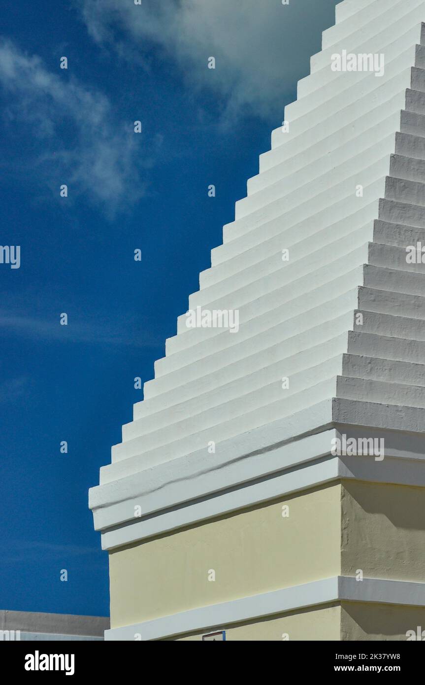 Hamilton Bermuda Architecture Close Up Yellow Pastel Building with ...