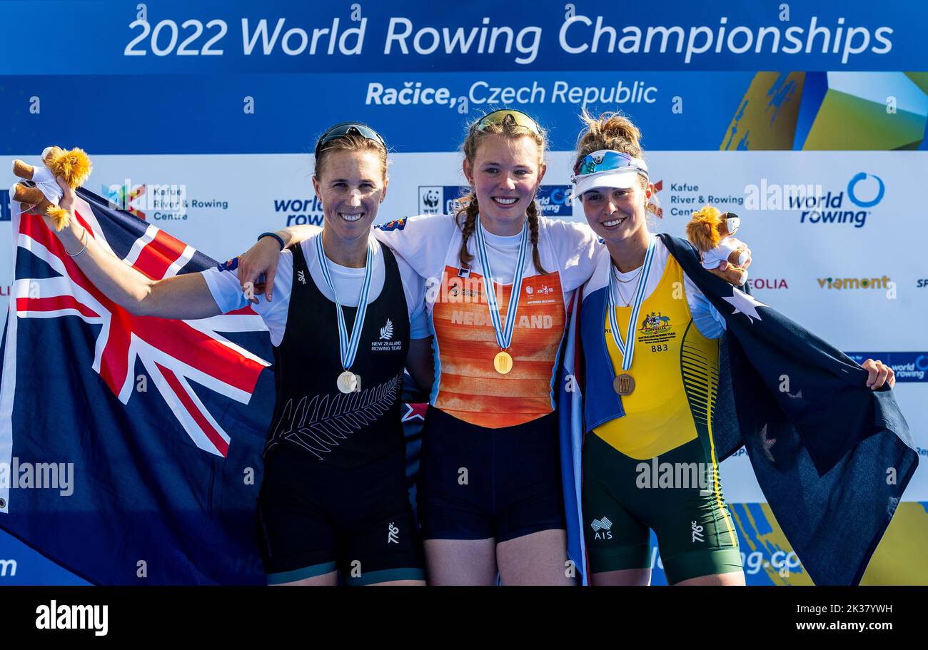 Racice, Czech Republic. 25th Sep, 2022. L-R The second placed Emma ...