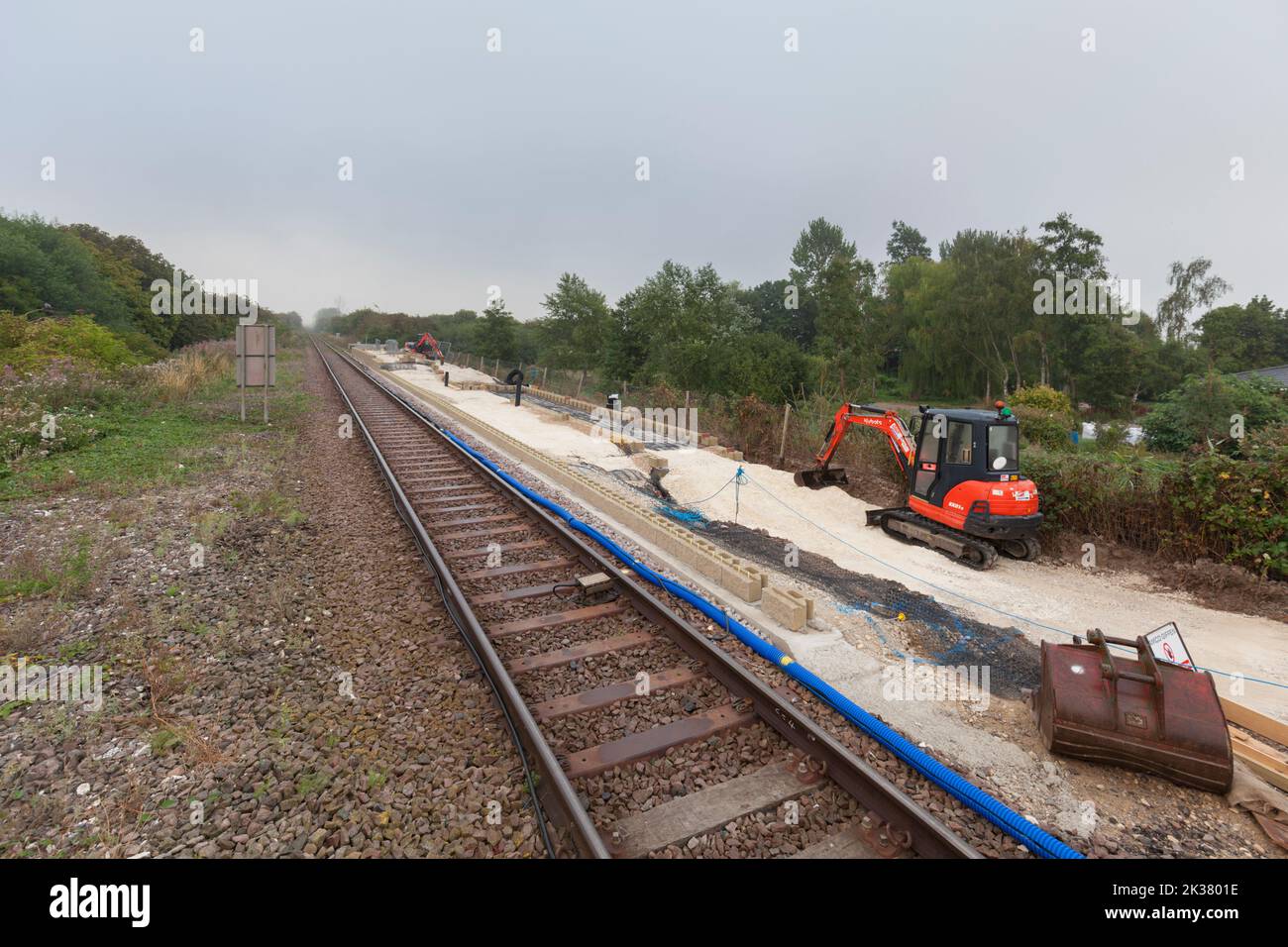 Work under way building the new Barrow Haven railway station (Barton on ...