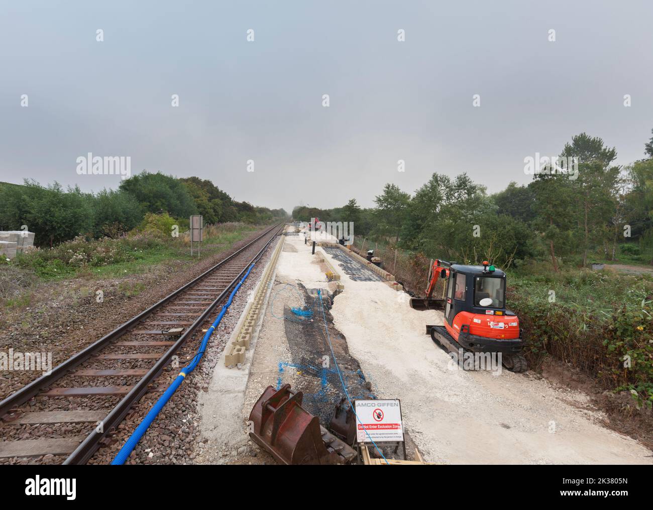 Work under way building the new Barrow Haven railway station (Barton on ...