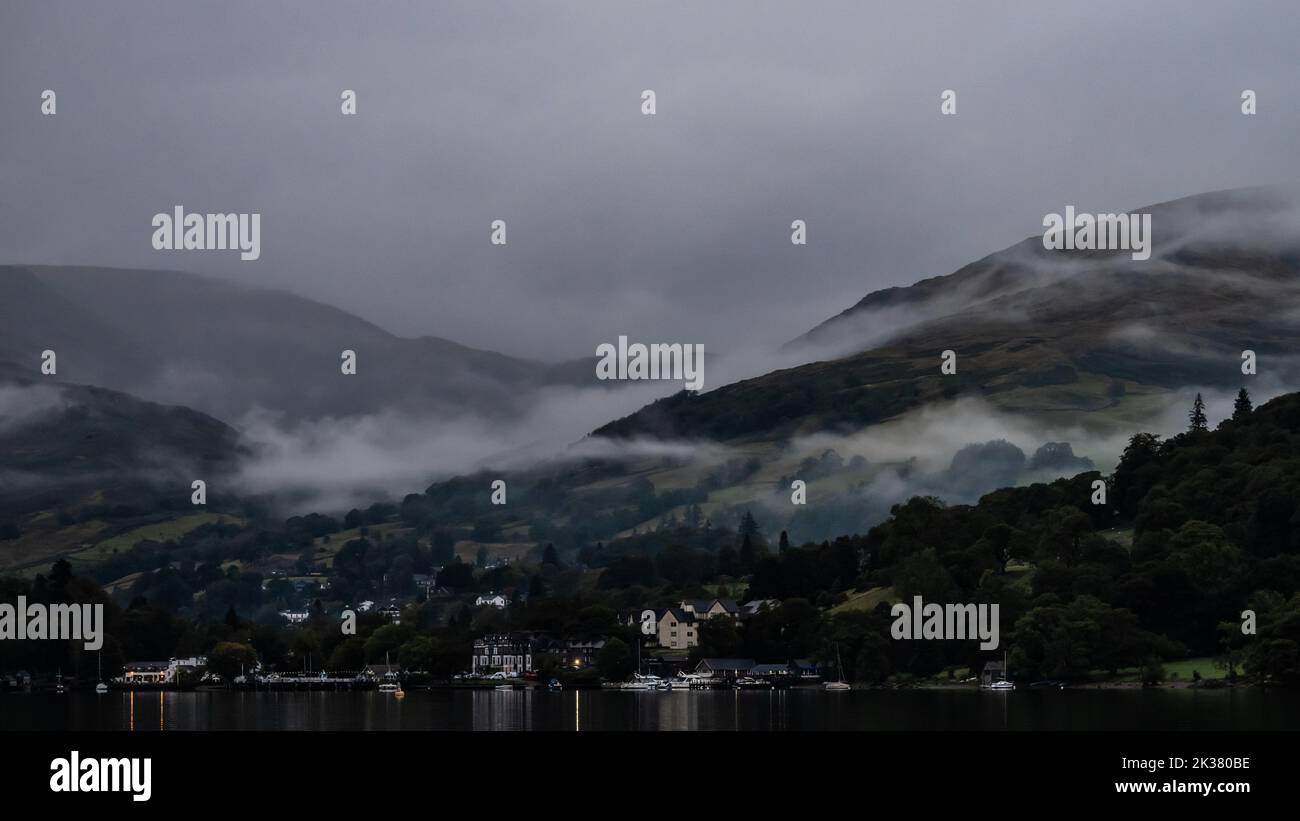 Ambleside from Wray Castle Stock Photo - Alamy