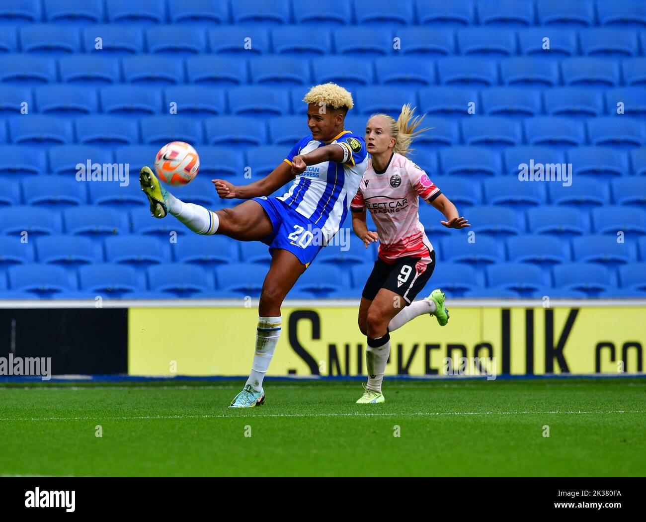 Brighton And Hove, UK. 25th Sep, 2022. Victoria Williams of Brighton ...