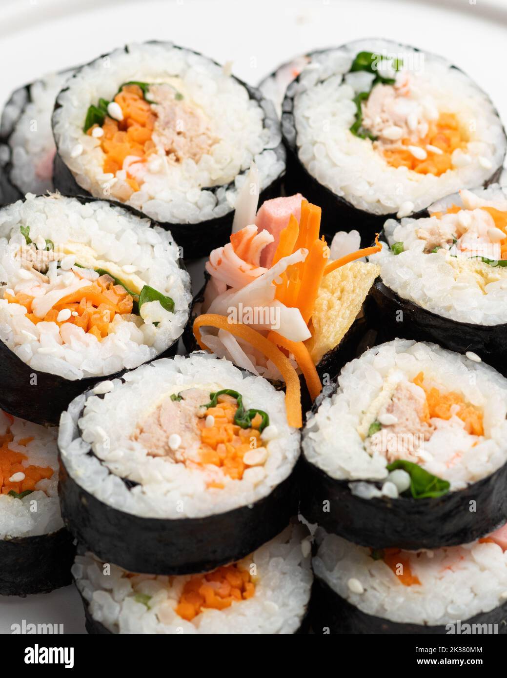 Gimbap, korean traditional dish Stock Photo - Alamy