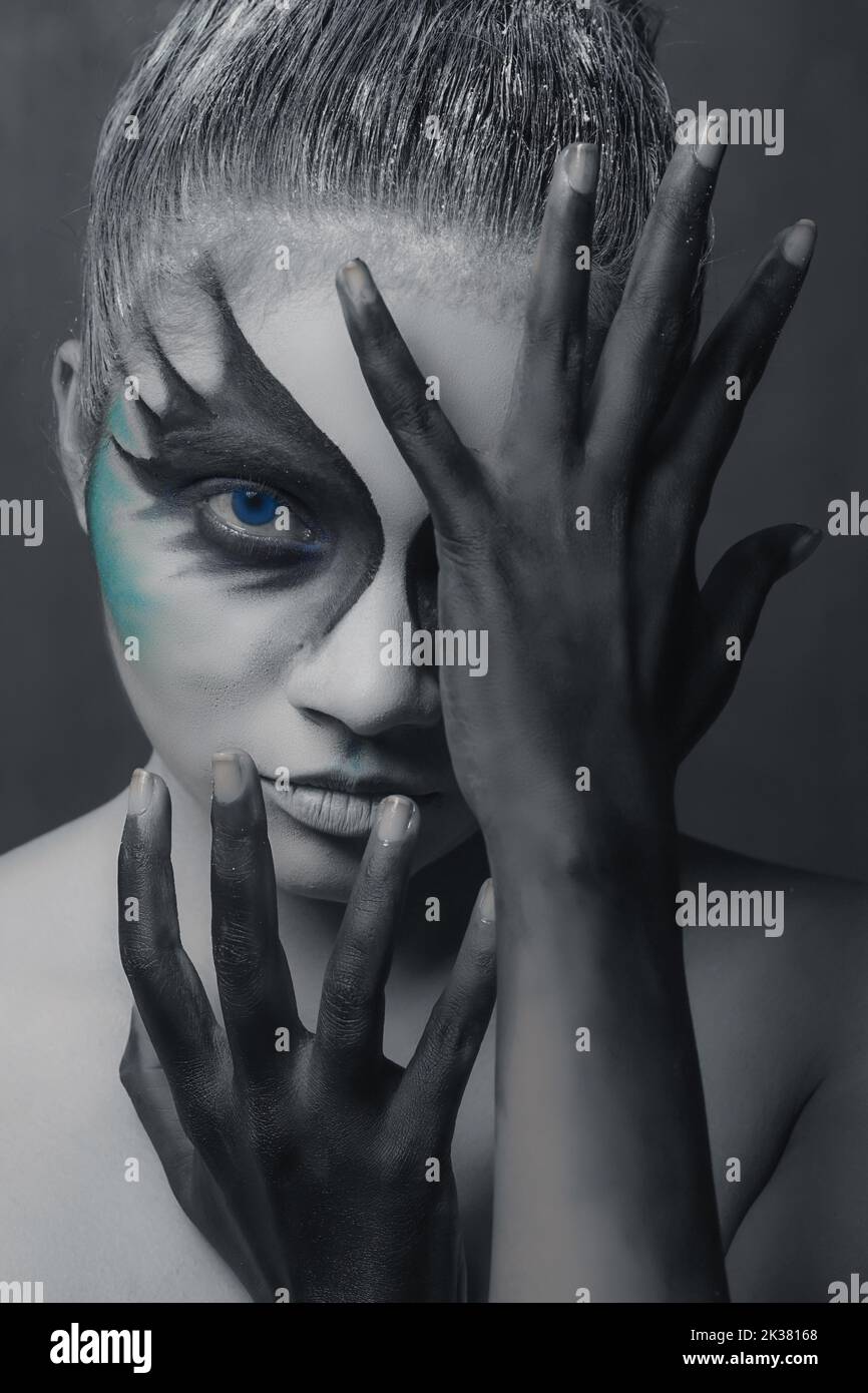 A portrait of a beautiful and creative woman Stock Photo - Alamy