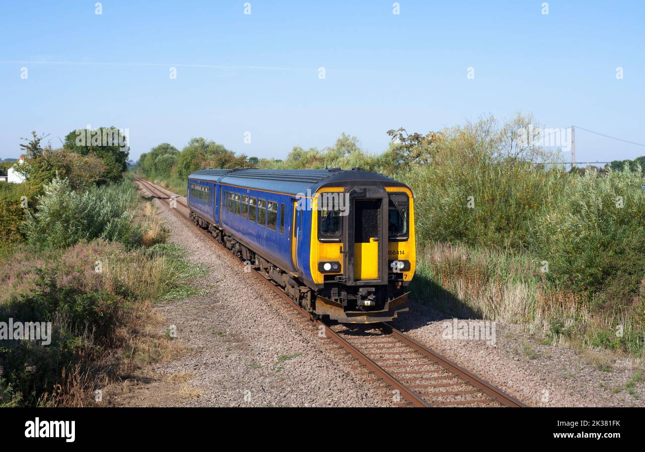 East Midlands railway class 156 diesel multiple unit train on the ...