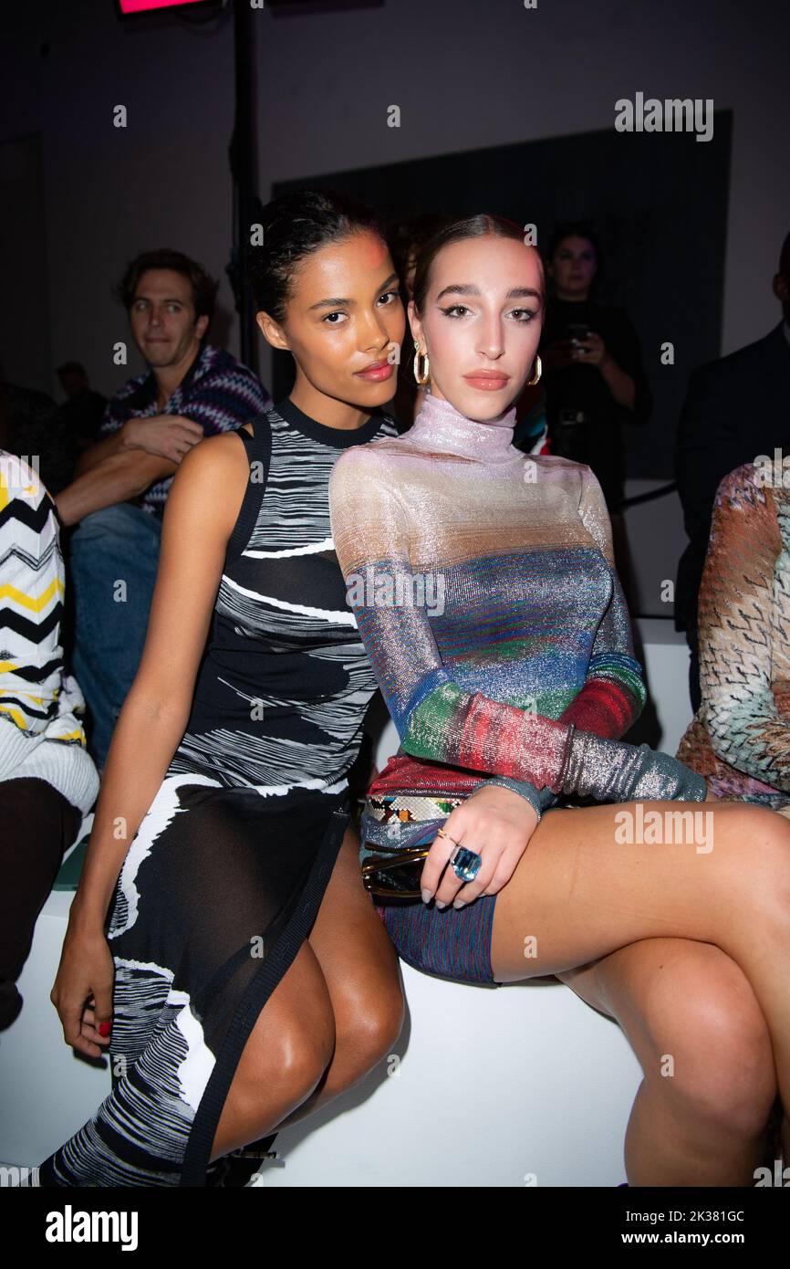 Tina Kunakey , Ginevra Mavilla Milan Fashion Week - Women S/S 2023 ...