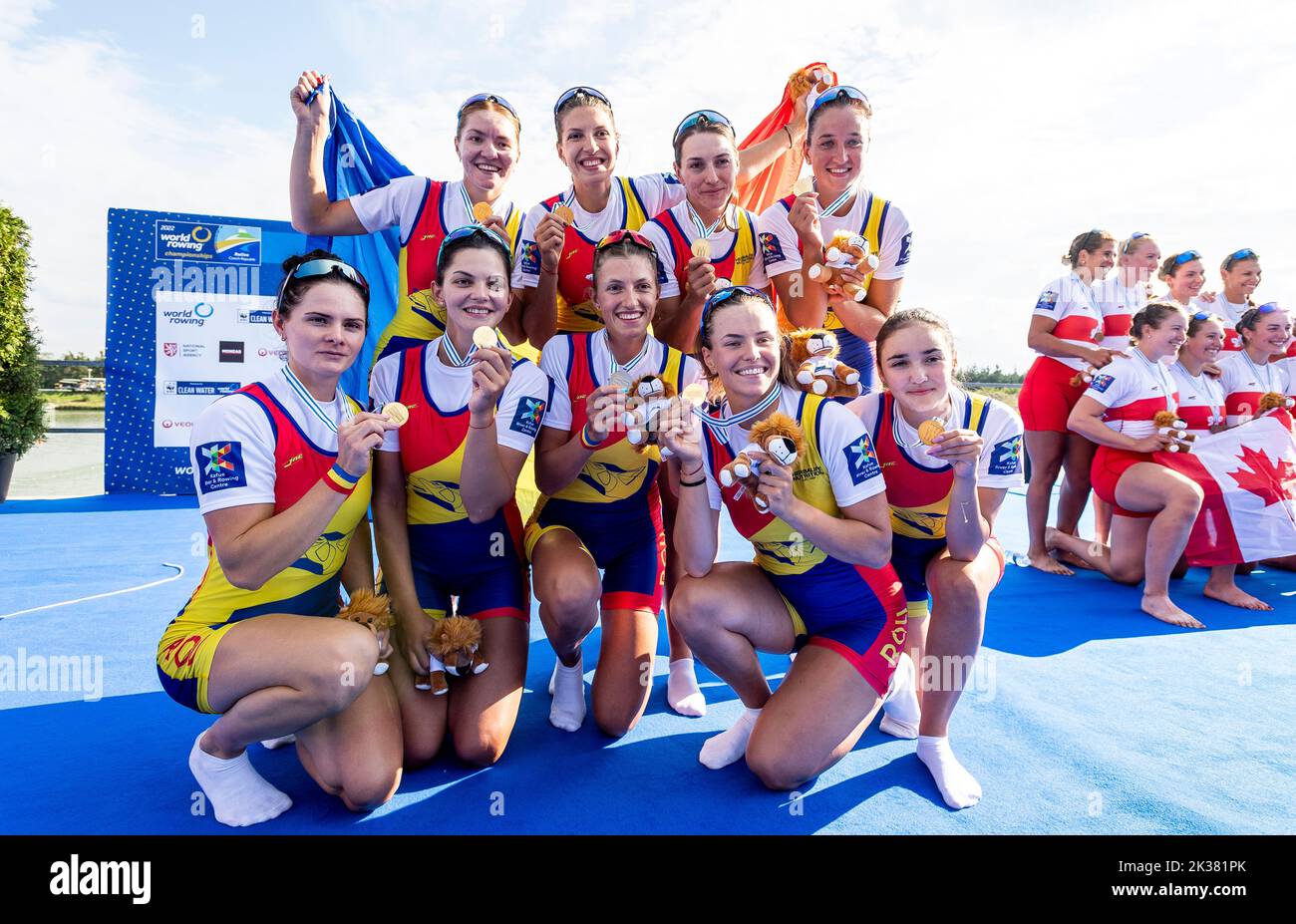 Racice, Czech Republic. 25th Sep, 2022. Magdalena Rusu, Iuliana Buhus ...