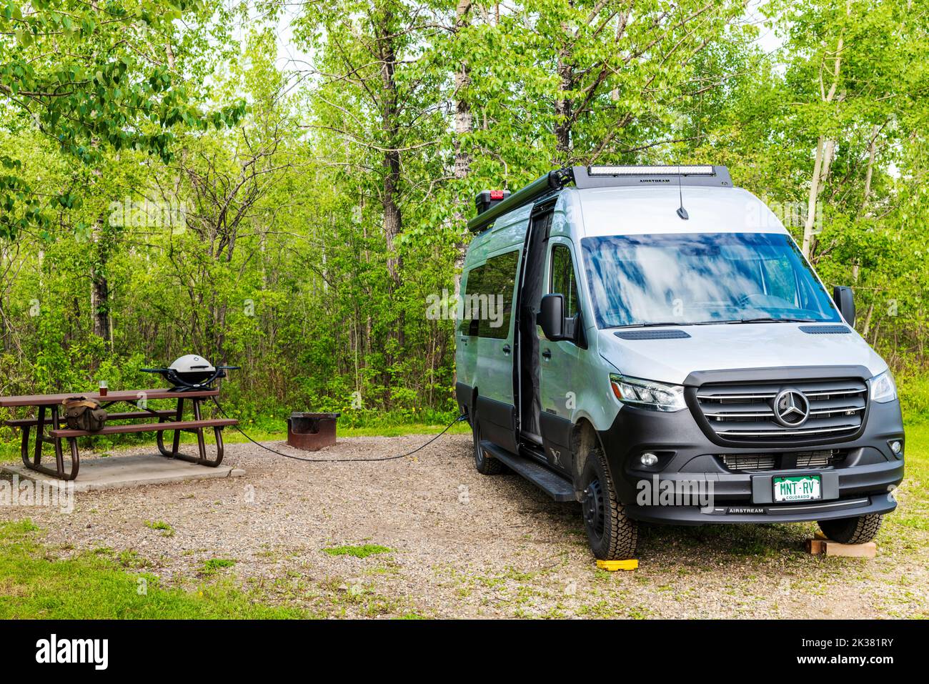 Airstream Interstate 24X 4WD campervan; Swan Lake Provincial Park ...