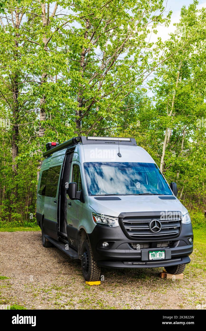 Airstream Interstate 24X 4WD campervan; Swan Lake Provincial Park ...